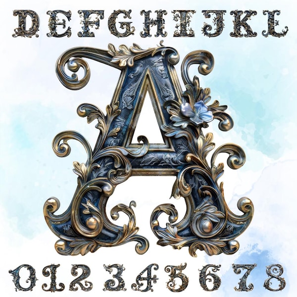 Ornate Alphabet - Etsy