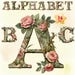 Vintage Floral Alphabet Letters PNG: Pastel Botanical Clipart (36 PNG ...