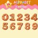 Pizza Alphabet Clipart: Food Letters & Numbers (digital Download) - Etsy