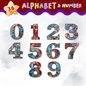 Stained Glass Alphabet PNG Clipart: Colorful Mosaic Font (digital ...