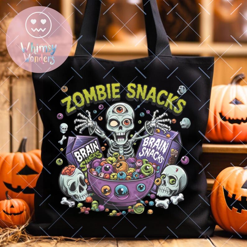 Zombie Snacks PNG, Creepy Skeleton PNG, Horror Brain Snacks PNG, Spooky ...