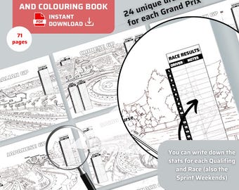 Formula 1 Journal Extended Digital F1 Journal Undated F1 Gift Formula 1 ...