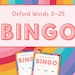 30 Oxford Words Bingo Printable Cards, Sight Words Bingo Game, Fun ...