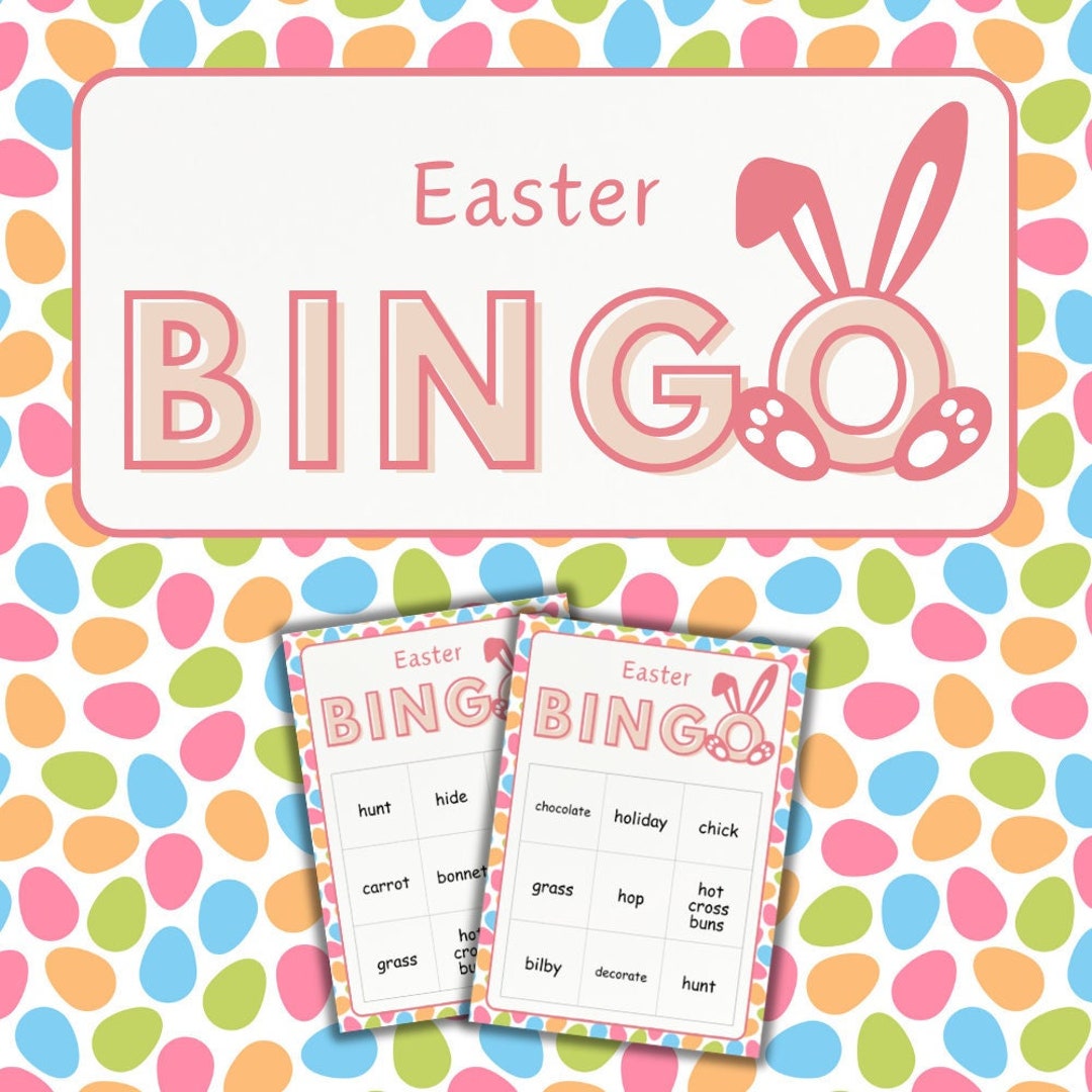 30 Australian Easter Bingo Printable Cards, Easter Bingo Game, Fun ...