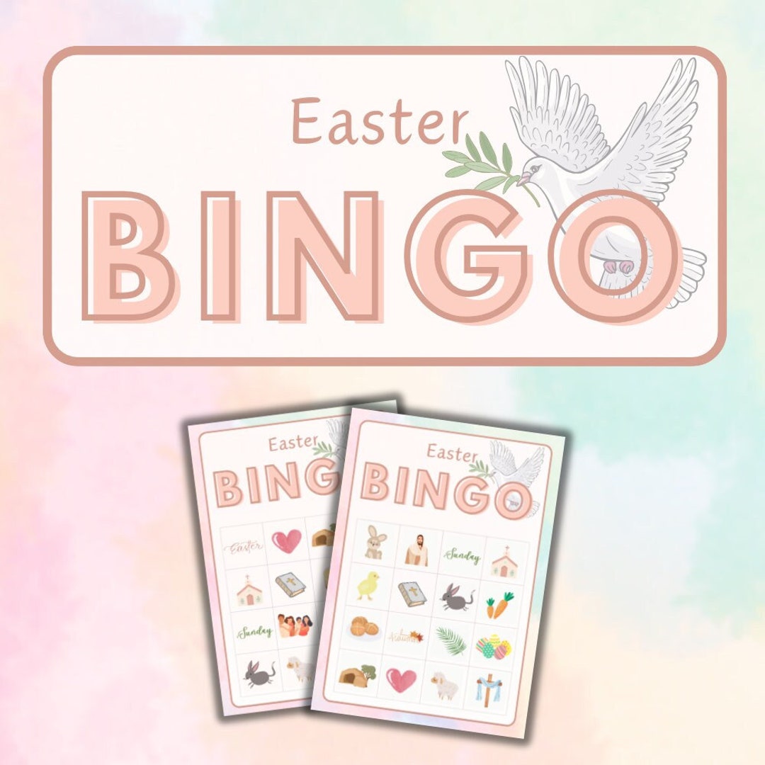 30 Australian Easter Bingo Printable Cards, Religious Easter Bingo Game ...