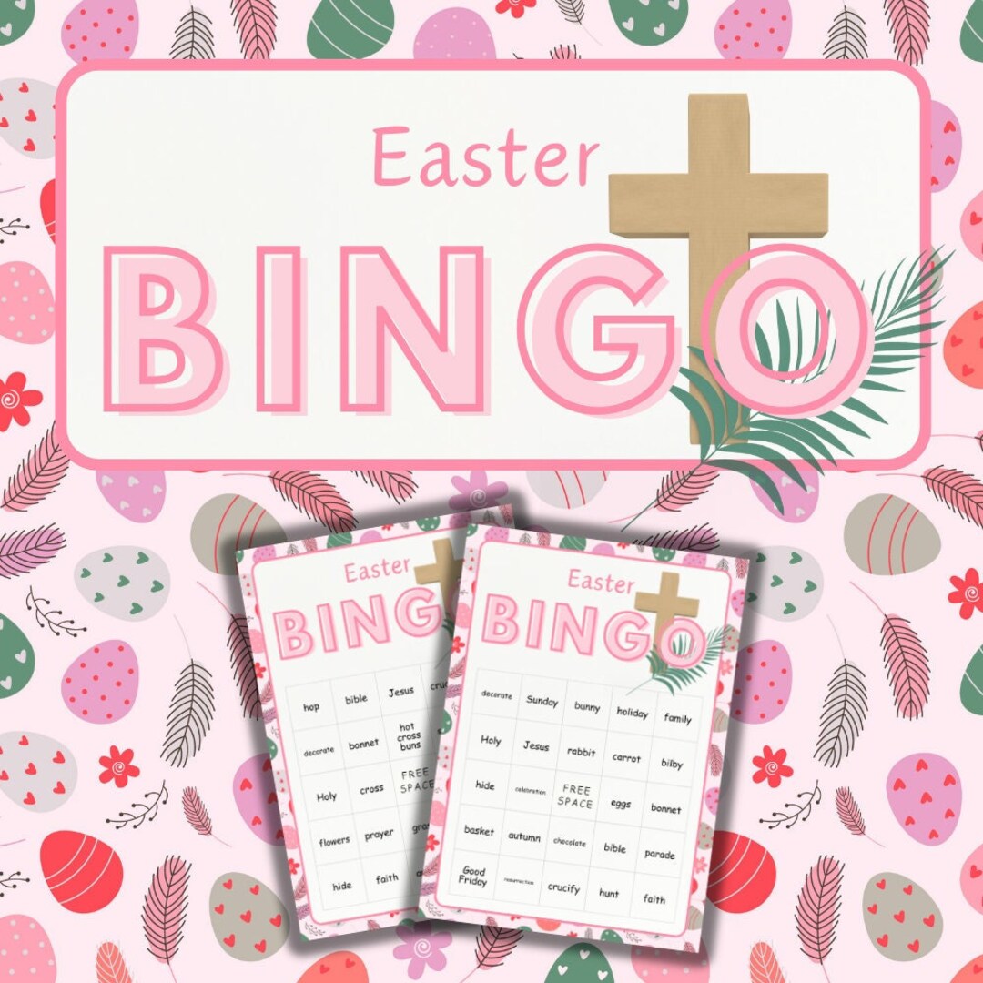 30 Australian Religious Easter Bingo Printable Cards, Christian Easter ...