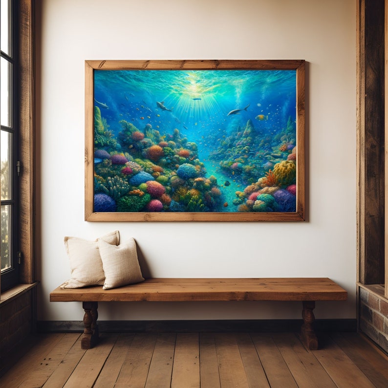 Underwater Paradise - Vibrant Coral Reefs With Marine Life, High ...