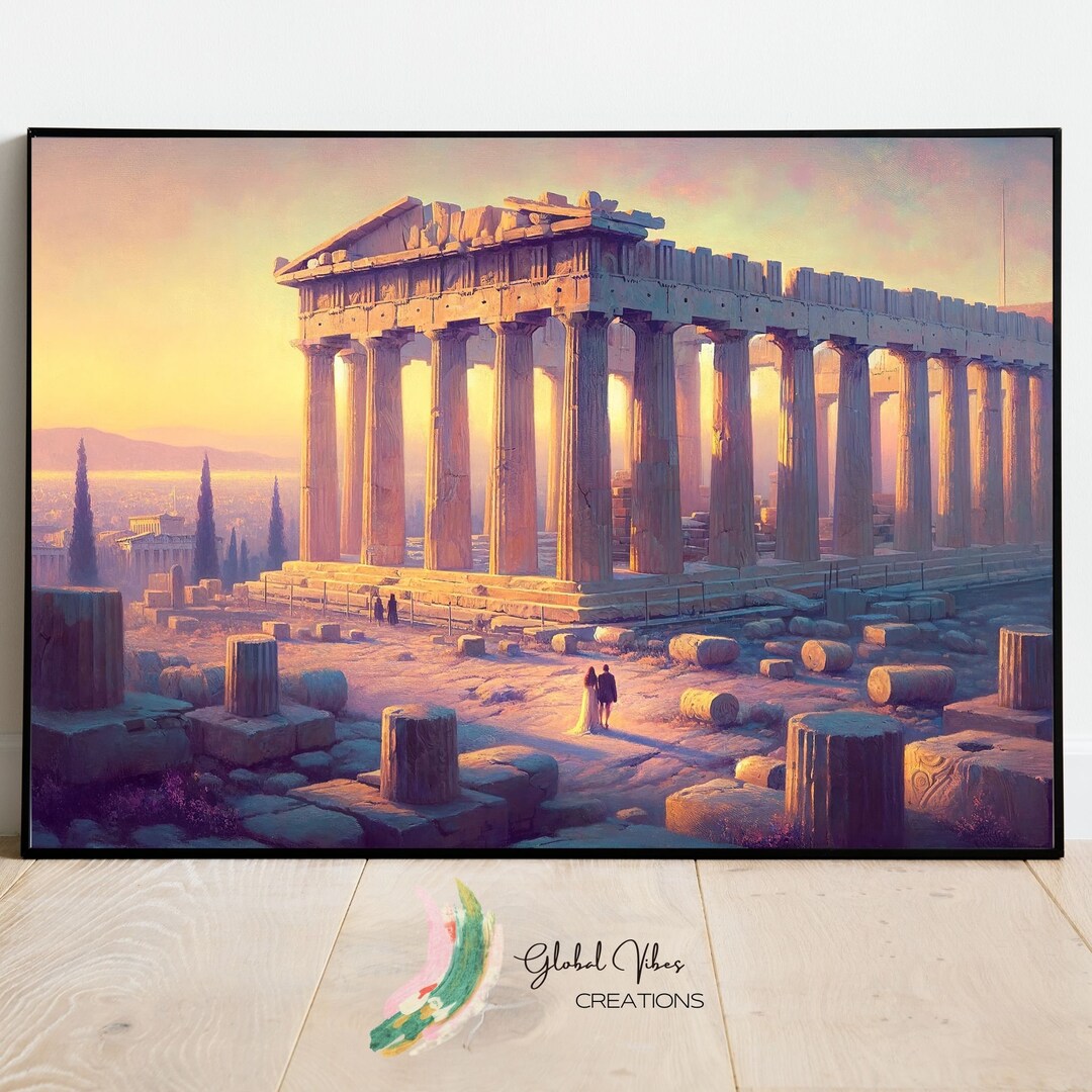 Exploring the Ancient Parthenon at Sunset - A Captivating Scene of ...