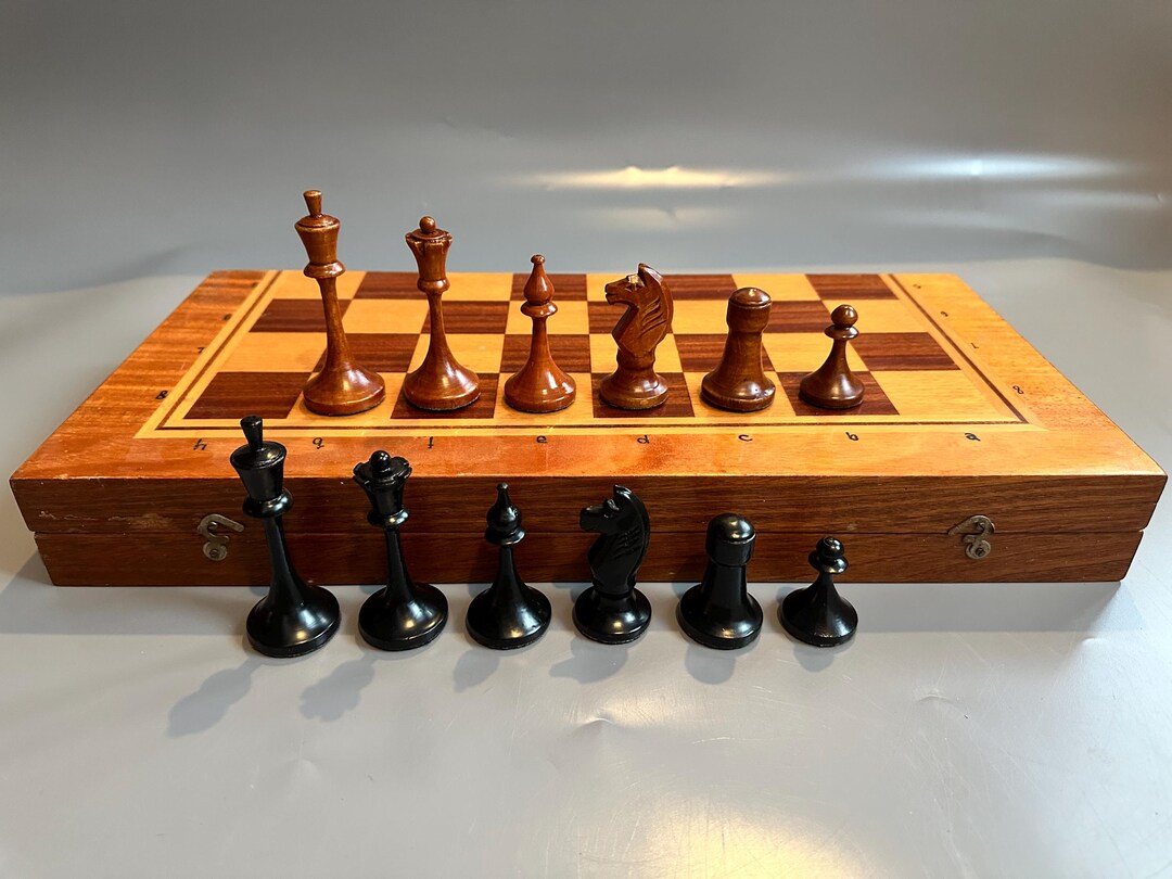 Rarest Soviet Chess Set 30s Vintage in Very Good Condition Chess Board ...