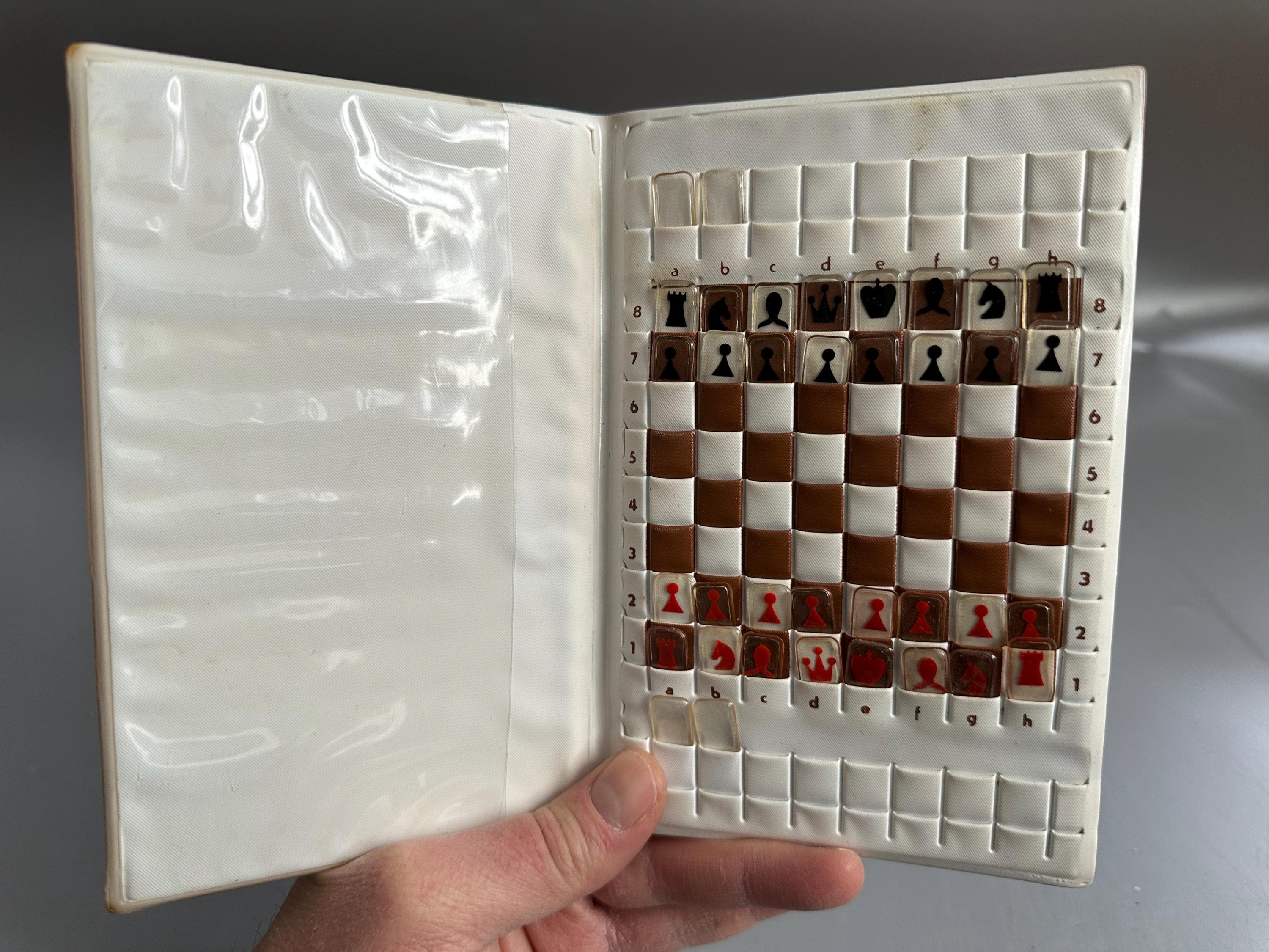 Czech Pocket Chess 80s Vintage. Vintage Czechoslovakia Vinyl Wallet ...