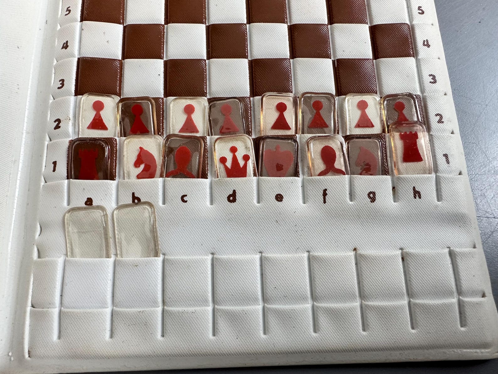 Czech Pocket Chess 80s Vintage. Vintage Czechoslovakia Vinyl Wallet ...