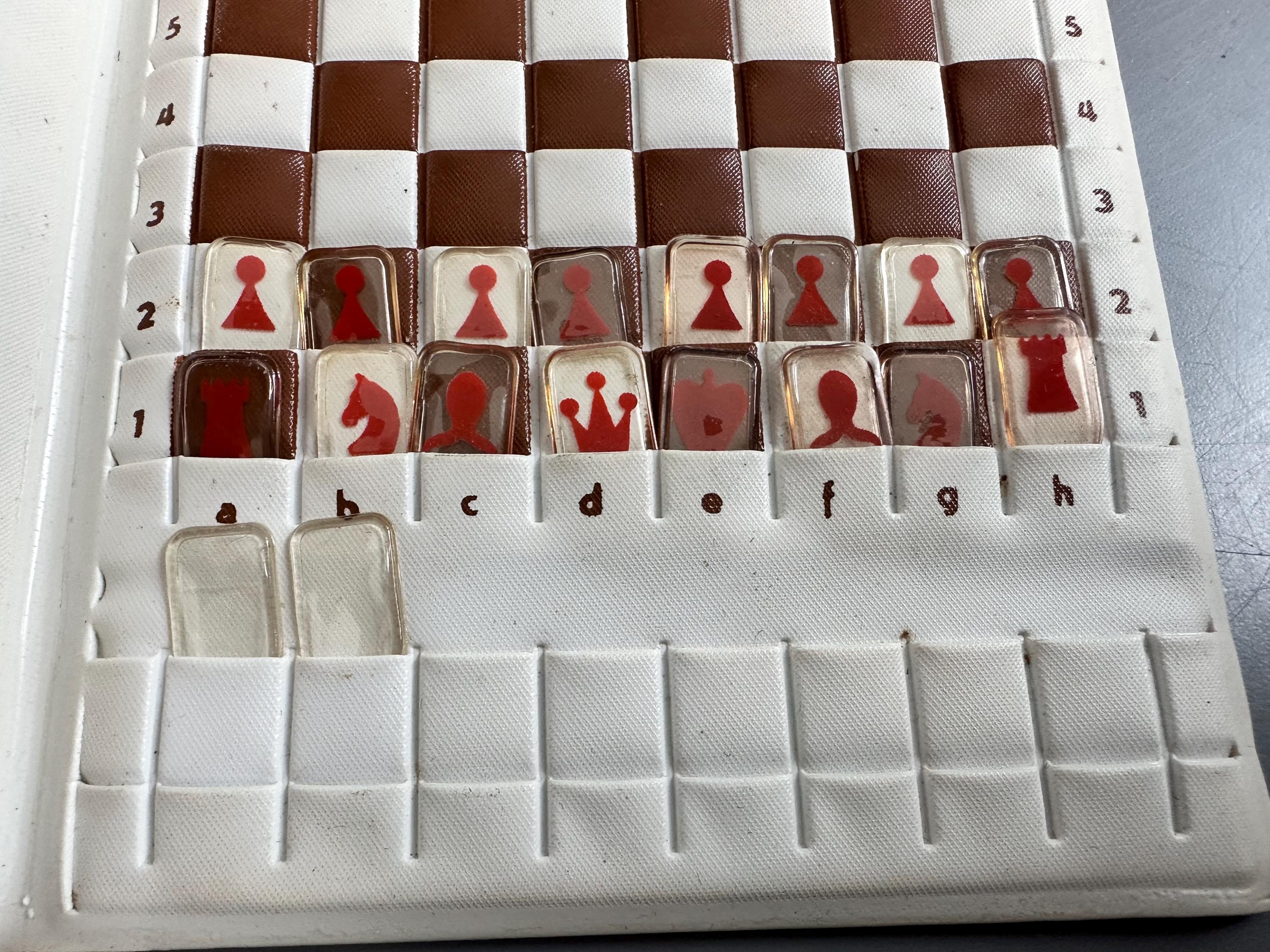 Czech Pocket Chess 80s Vintage. Vintage Czechoslovakia Vinyl Wallet ...