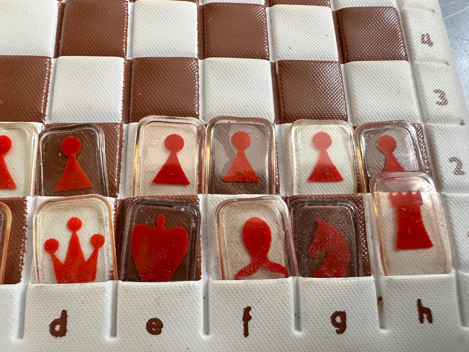 Czech Pocket Chess 80s Vintage. Vintage Czechoslovakia Vinyl Wallet ...
