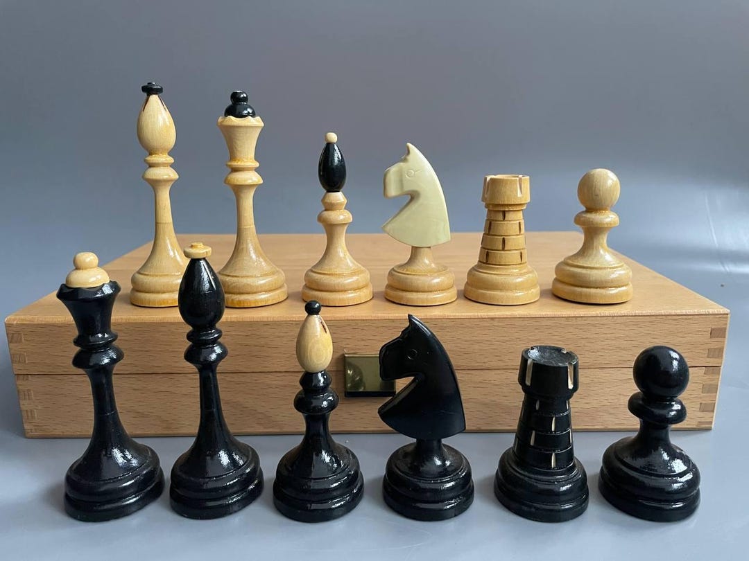 Wooden Chess Set Czech Klubovka 80s Vintage in Great Condition Like New ...