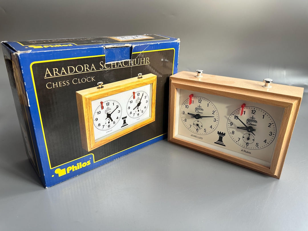 Mechanical Chess Clock Aradora in Great Working Condition With Original ...