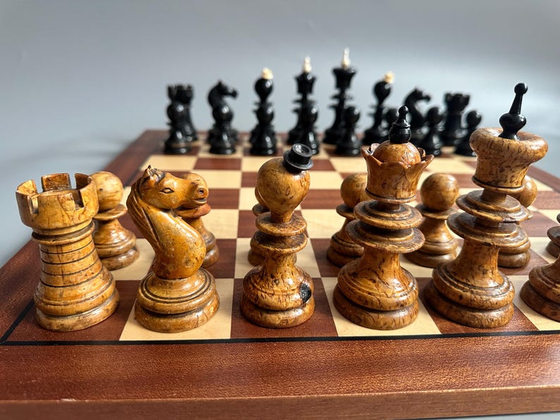 Royal Russian Chess Set Tsarist Era in Very Good Condition Unique Chess ...