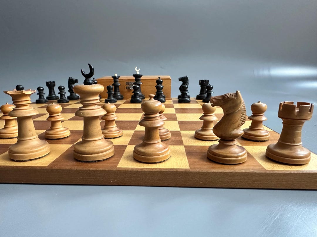 Antique Turkish Chess Set Very Rare Unique Chess Set Chess Gifts Chess ...
