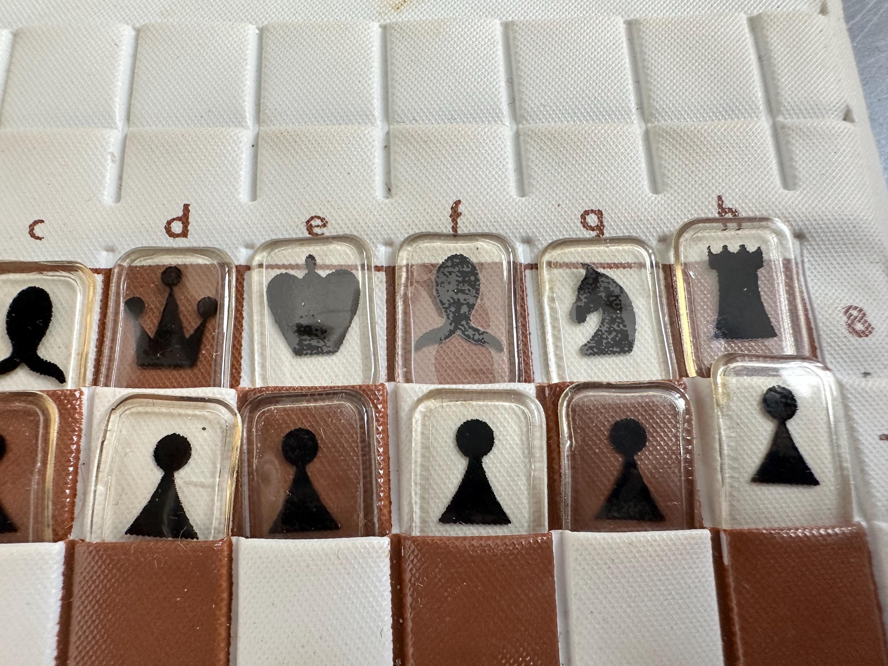 Czech Pocket Chess 80s Vintage. Vintage Czechoslovakia Vinyl Wallet ...