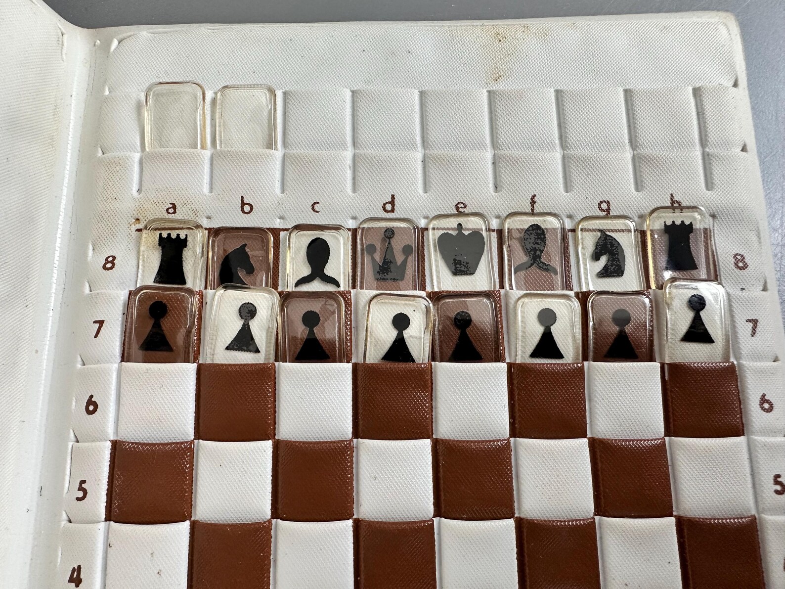 Czech Pocket Chess 80s Vintage. Vintage Czechoslovakia Vinyl Wallet ...