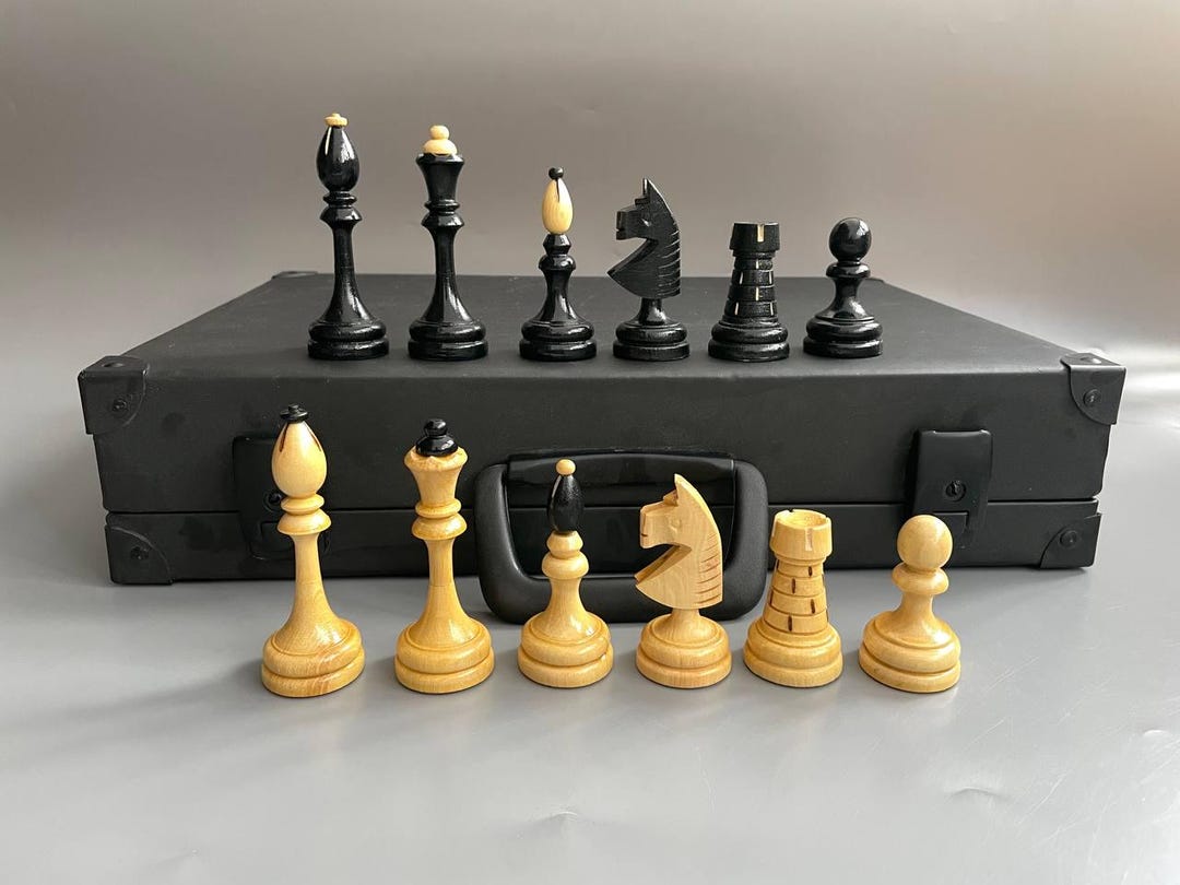 Wooden Chess Set Czech Klubovka 80s Vintage in Good Condition Knights ...