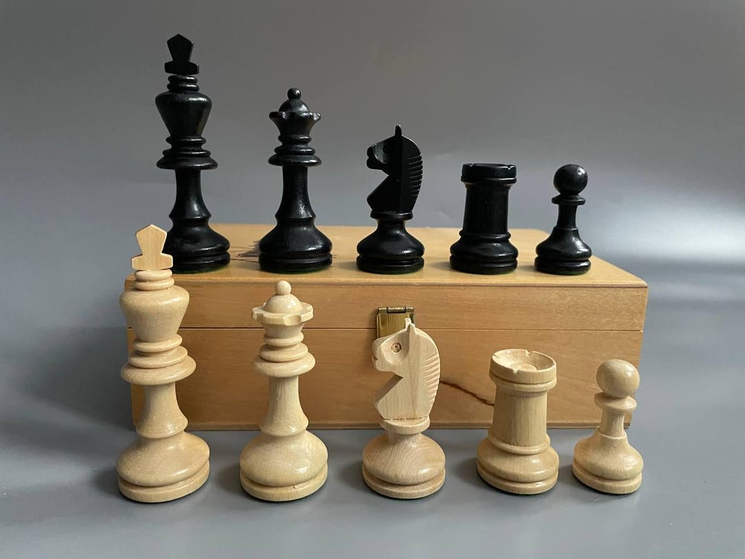 German Bohemia Chess Set With Weights Tournament Chess Pieces GDR Chess ...