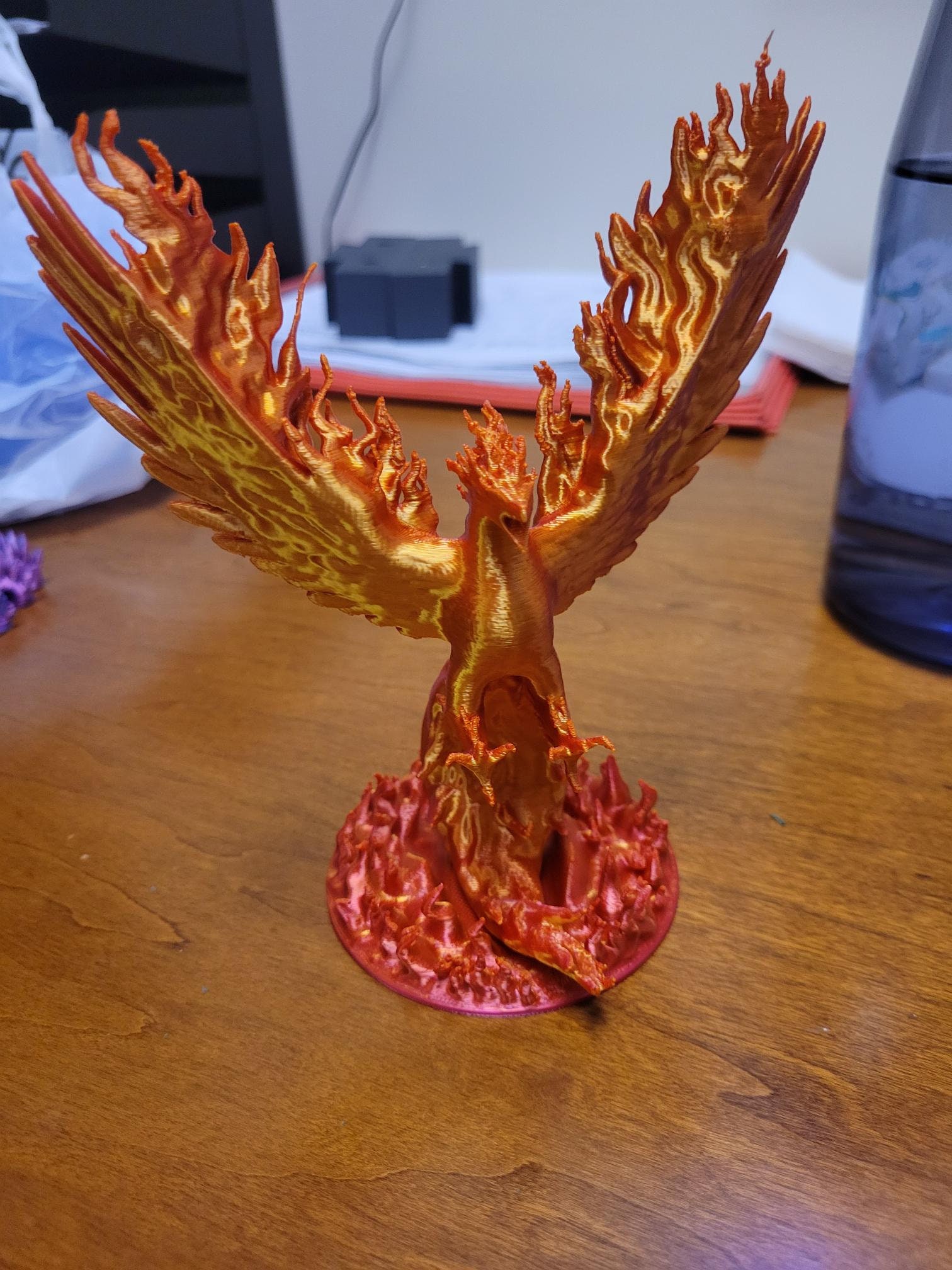 Fiery Phoenix Figure - Etsy