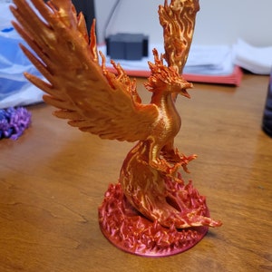 Fiery Phoenix Figure - Etsy