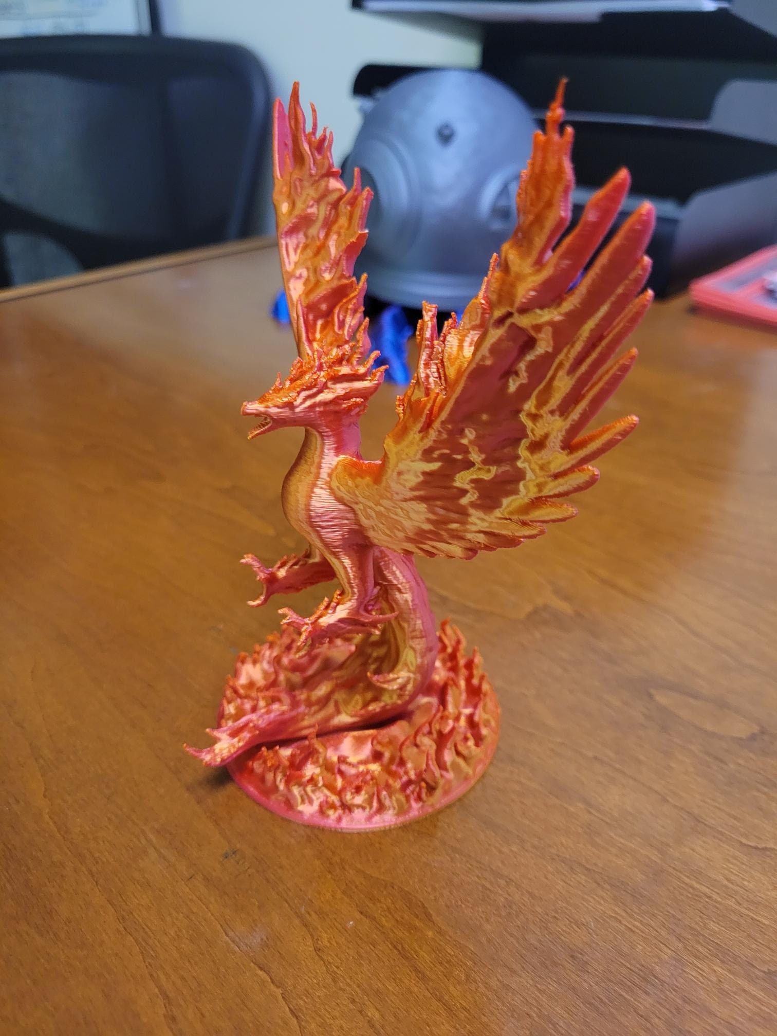 Fiery Phoenix Figure - Etsy