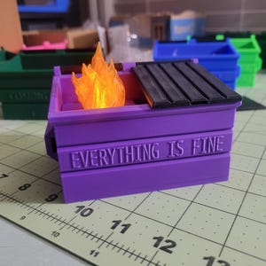 Flickering LED Dumpster Fire - Etsy