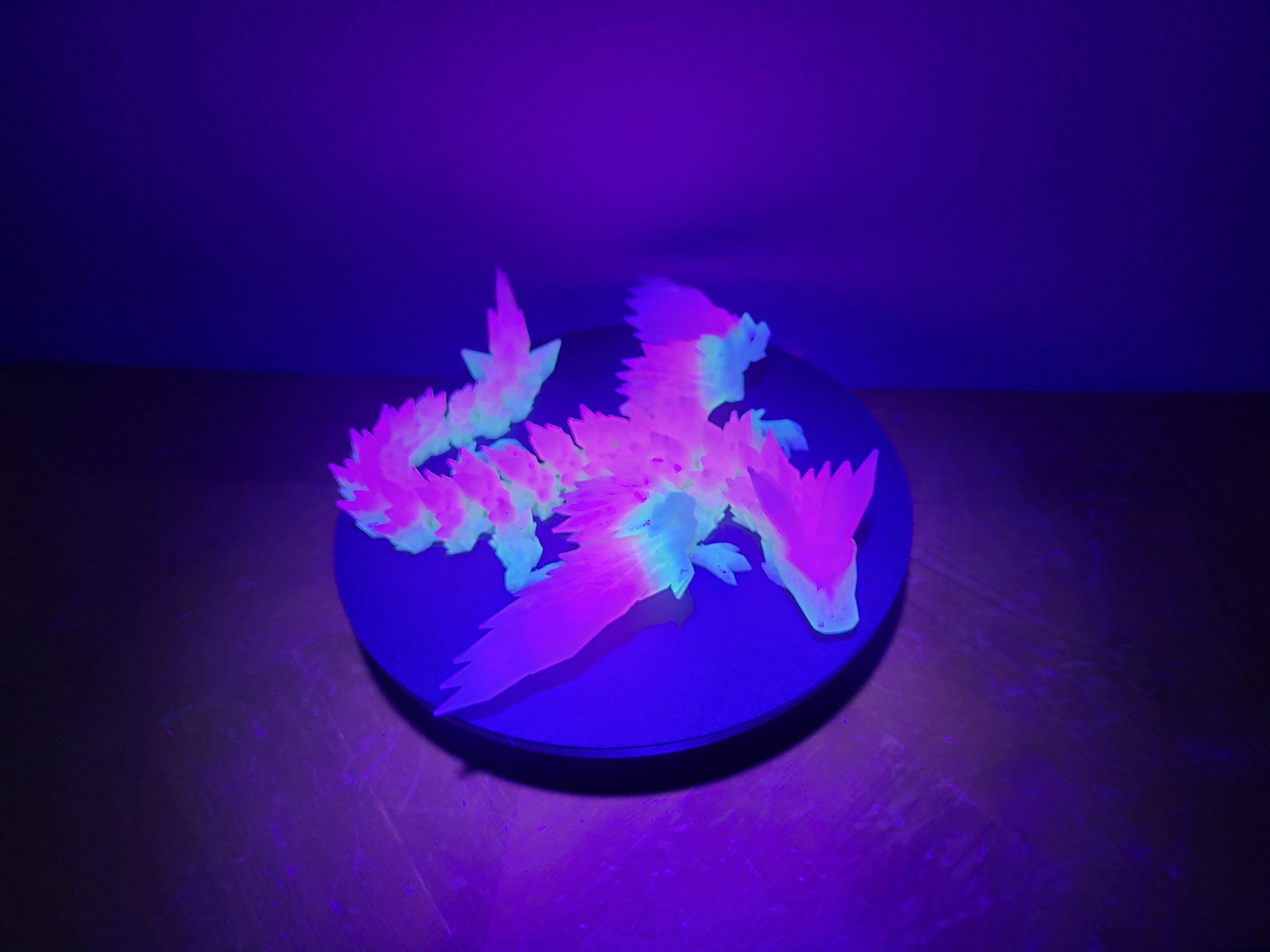 Glow in the Dark Crystal Wing Dragon - Etsy