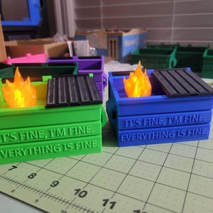 Flickering LED Dumpster Fire - Etsy