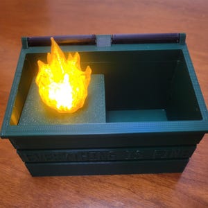 Flickering LED Dumpster Fire - Etsy
