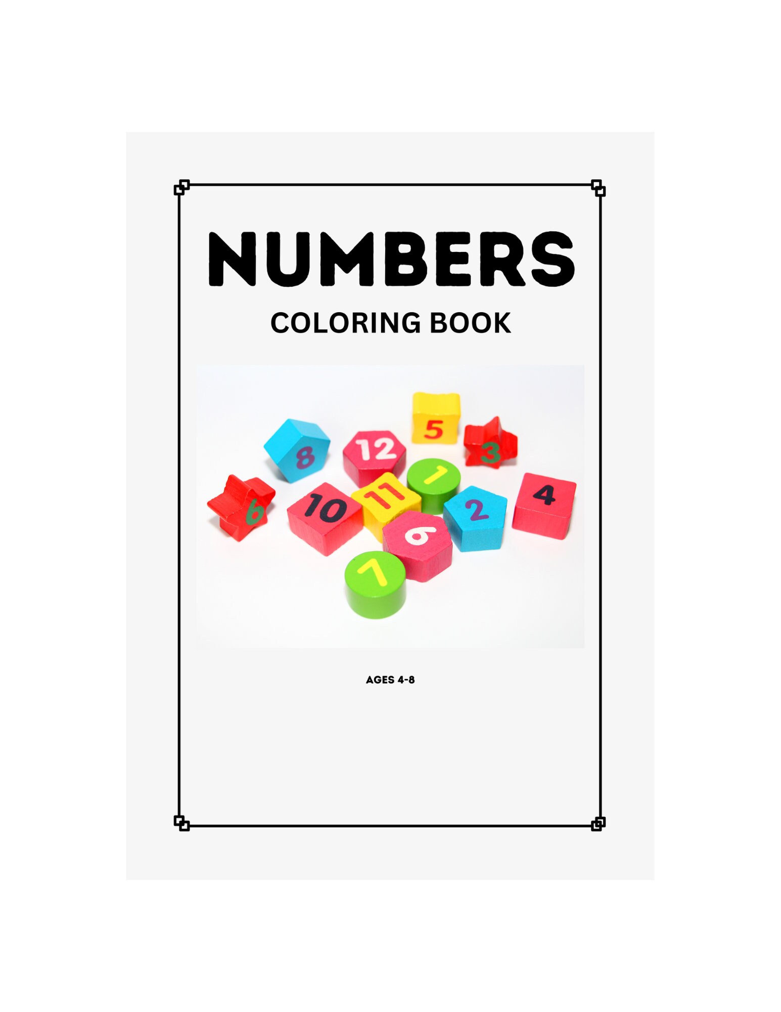 Kids Printable Number Coloring Book, Numbers 1-10 - Etsy