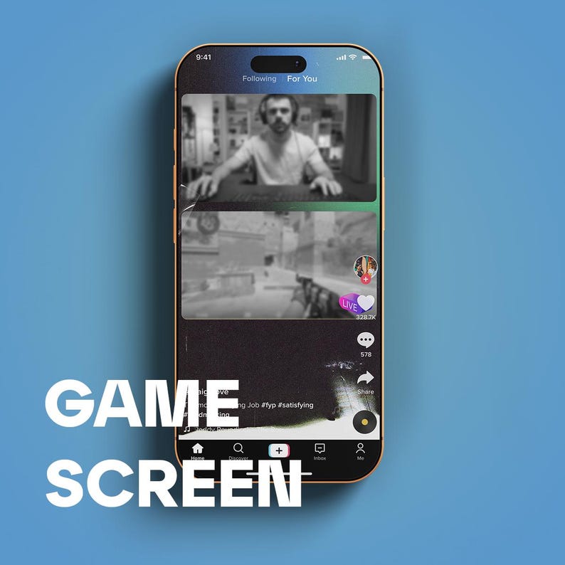 Tiktok Gaming Overlay – Vertical Stream Template for Gamers (digital ...
