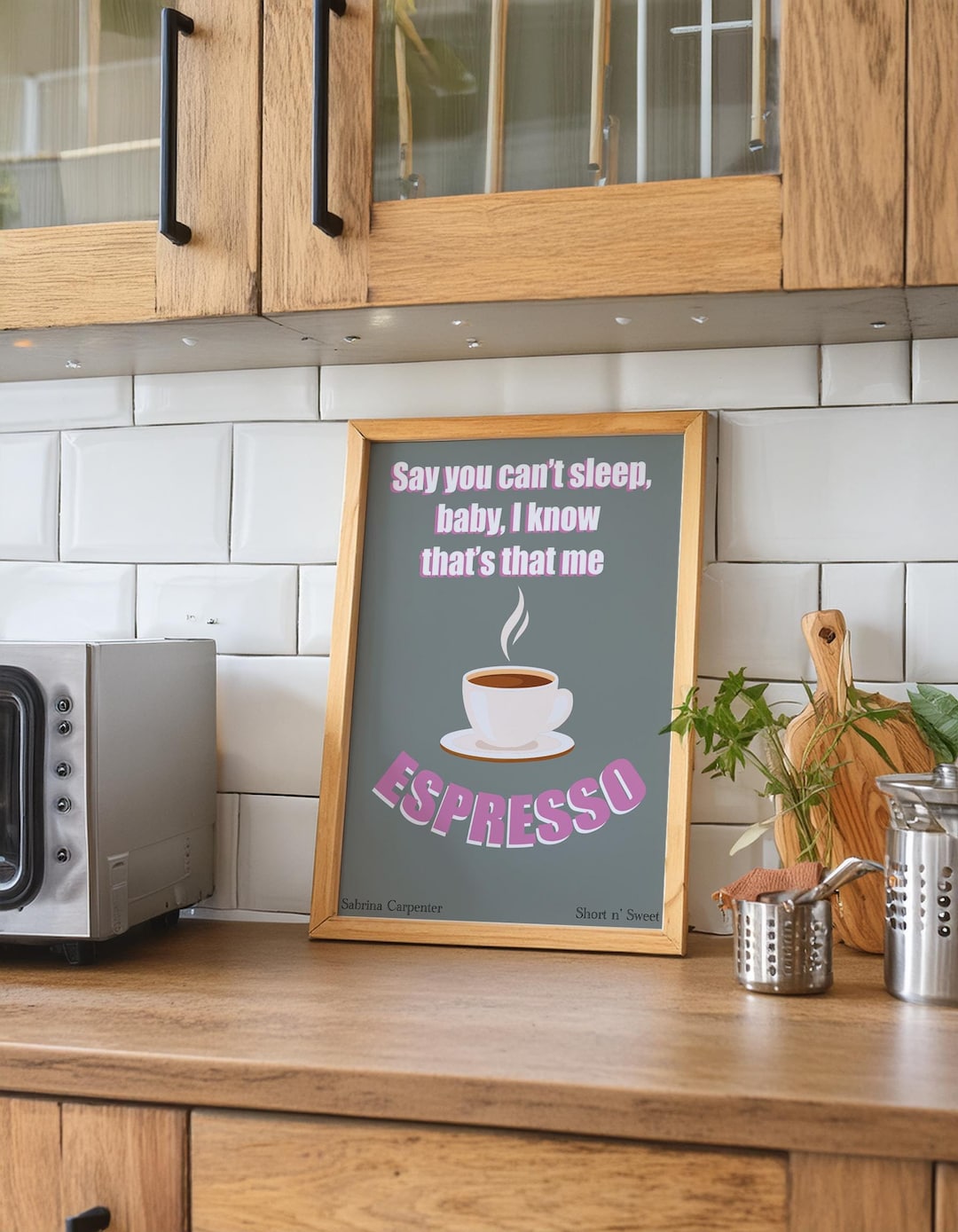 Sabrina Carpenter | Espresso Music Lyrics | Wall Print - Etsy