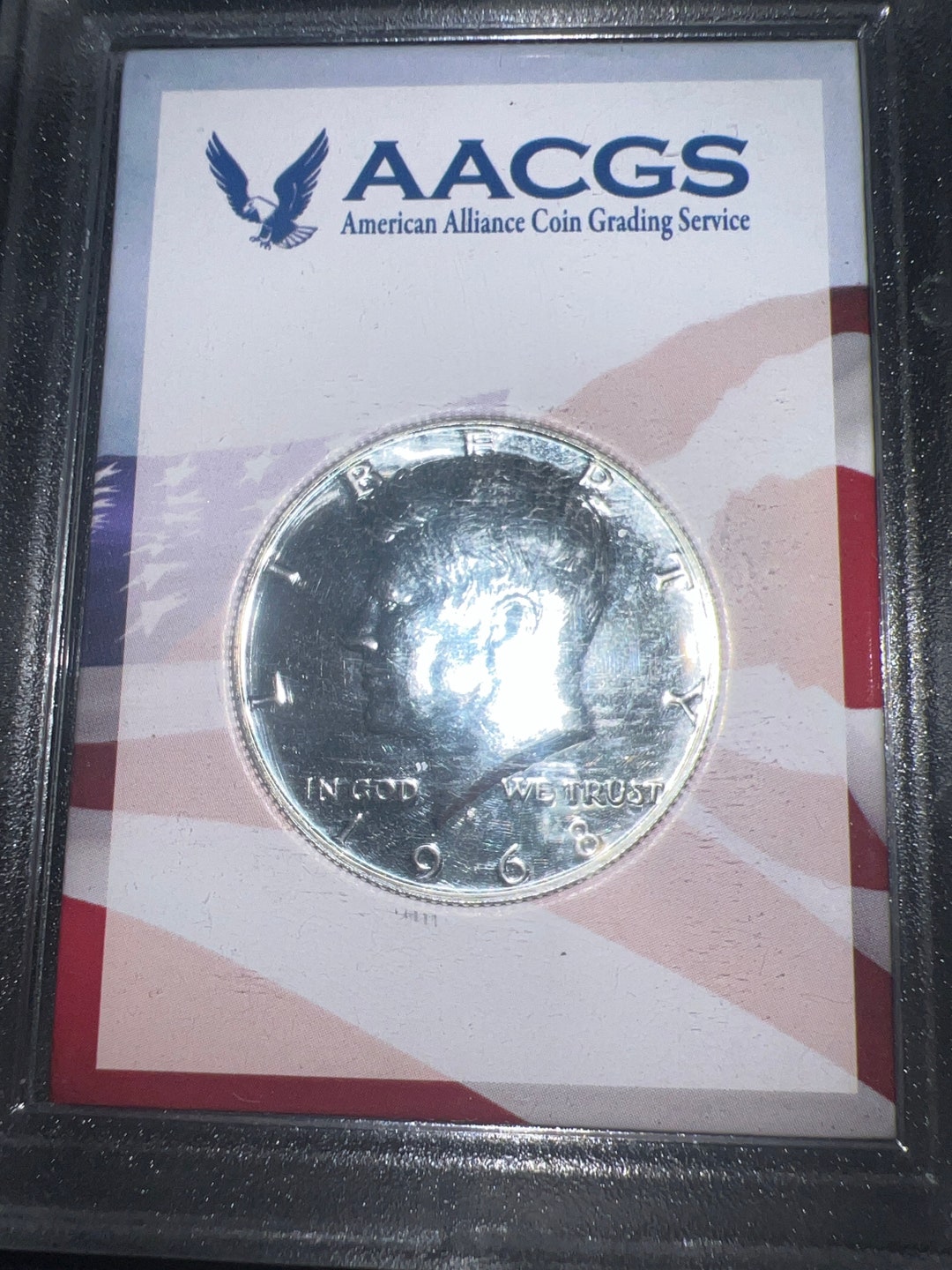 1968 BU Kennedy Half in Grading Case,and Grades a Pr64.beautiful Proof ...