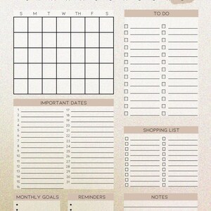 Monthly Plan, Weekly Plan, Daily Plan, Meal Plan, to Do List Digital ...