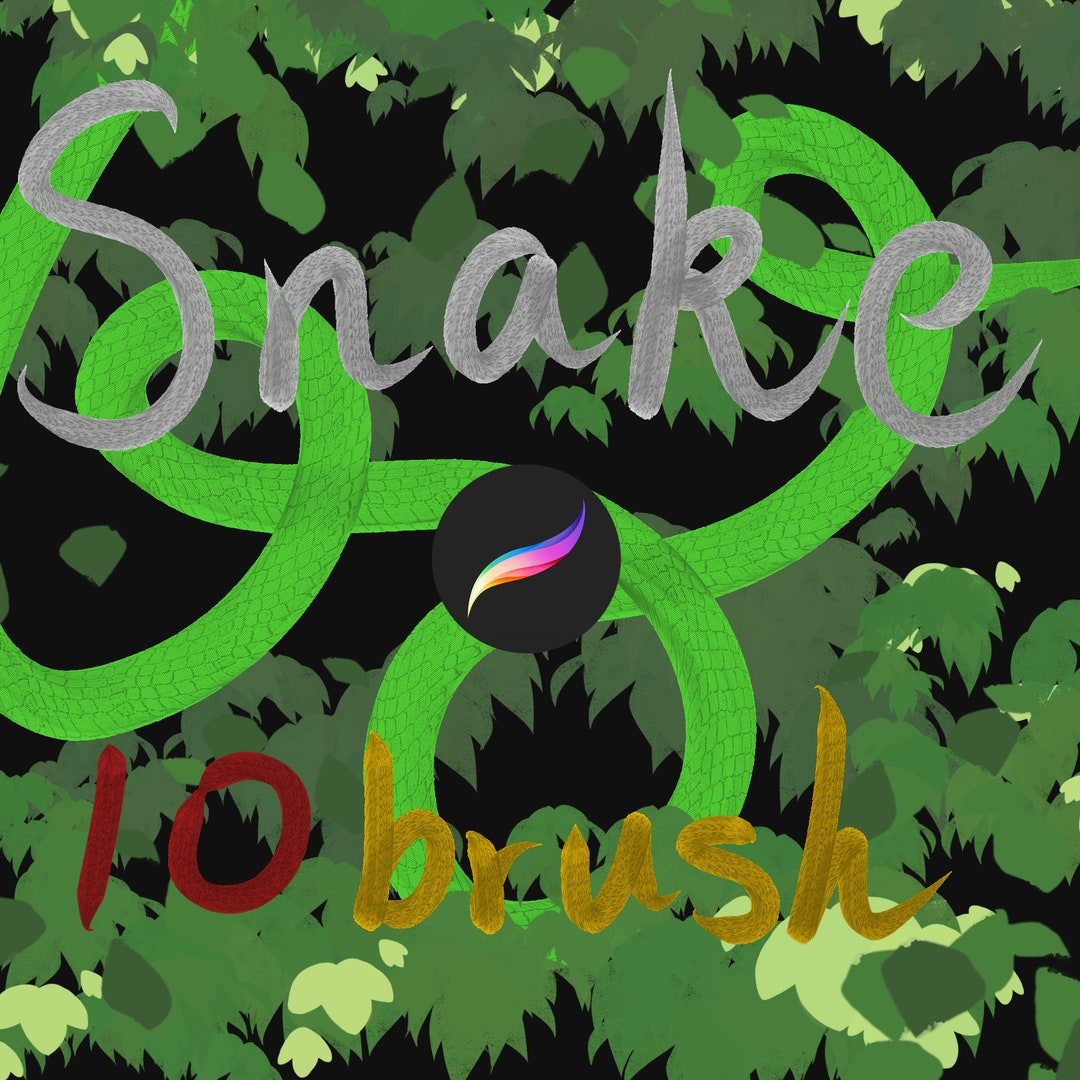 10 Snake Brushes for Procreate - Etsy