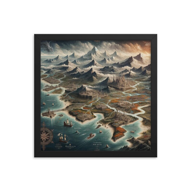 The Grishaverse Map Canvas, Grisha Trilogy Map, the Grishaverse Map ...