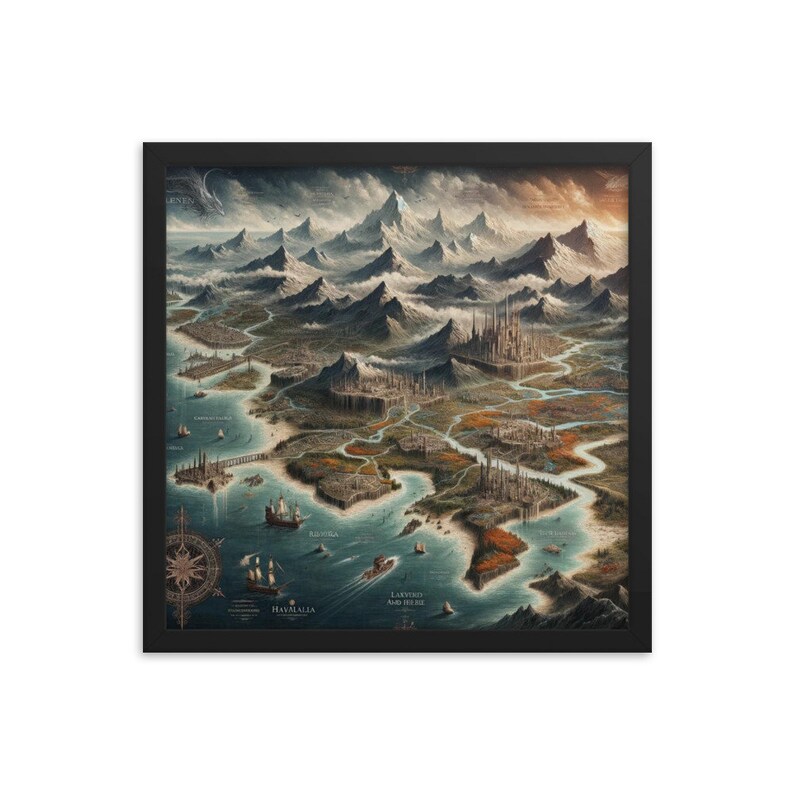 The Grishaverse Map Canvas, Grisha Trilogy Map, the Grishaverse Map ...