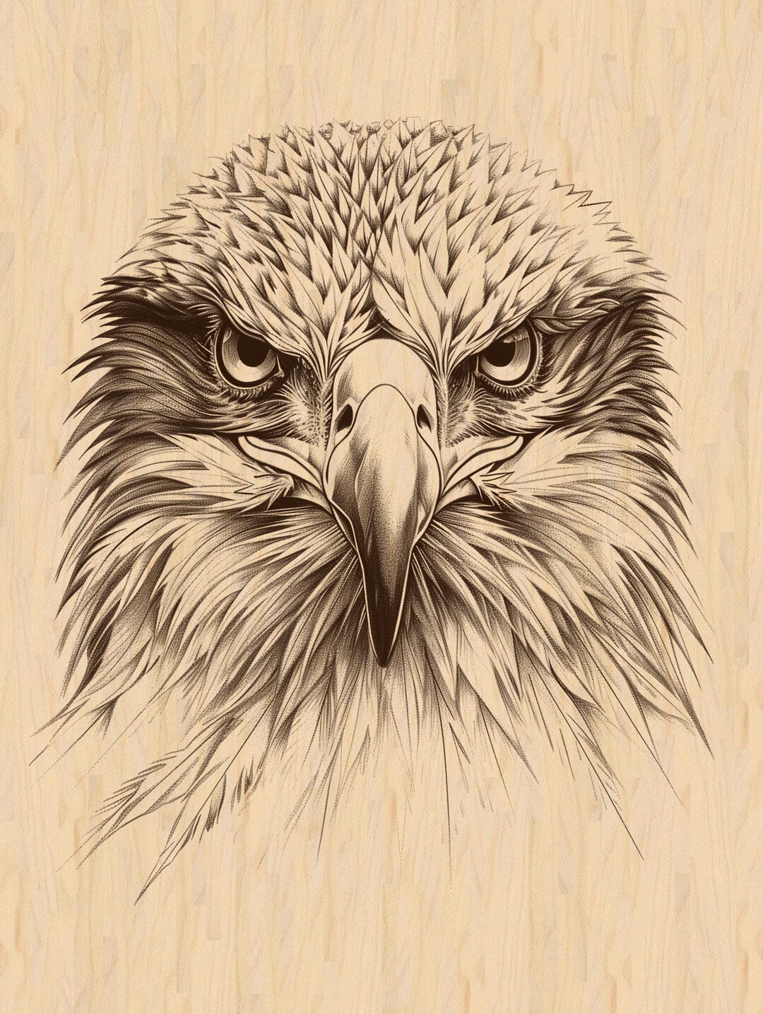 Silver Pack®! Eagle Head Laser Engraving File PNG, JPEG High Resolution ...