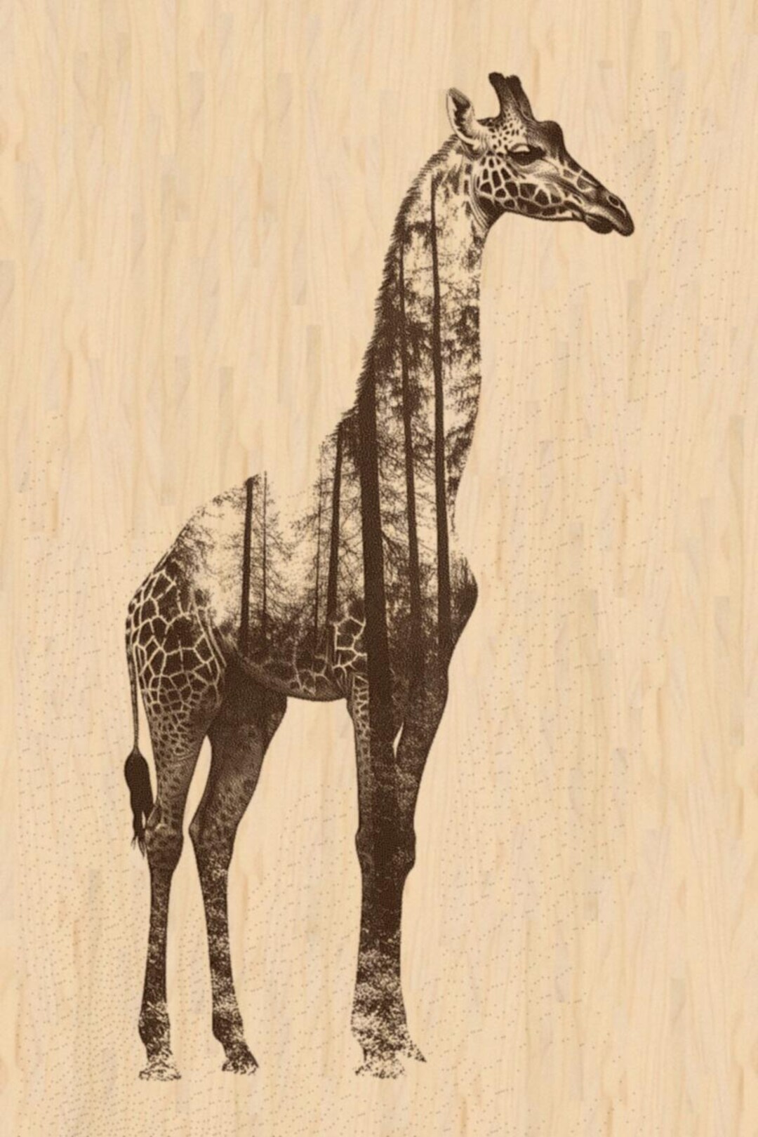 Silver Pack®! Giraffe Laser Engraving File PNG_SVG_PDF_EPS, Wildlife ...