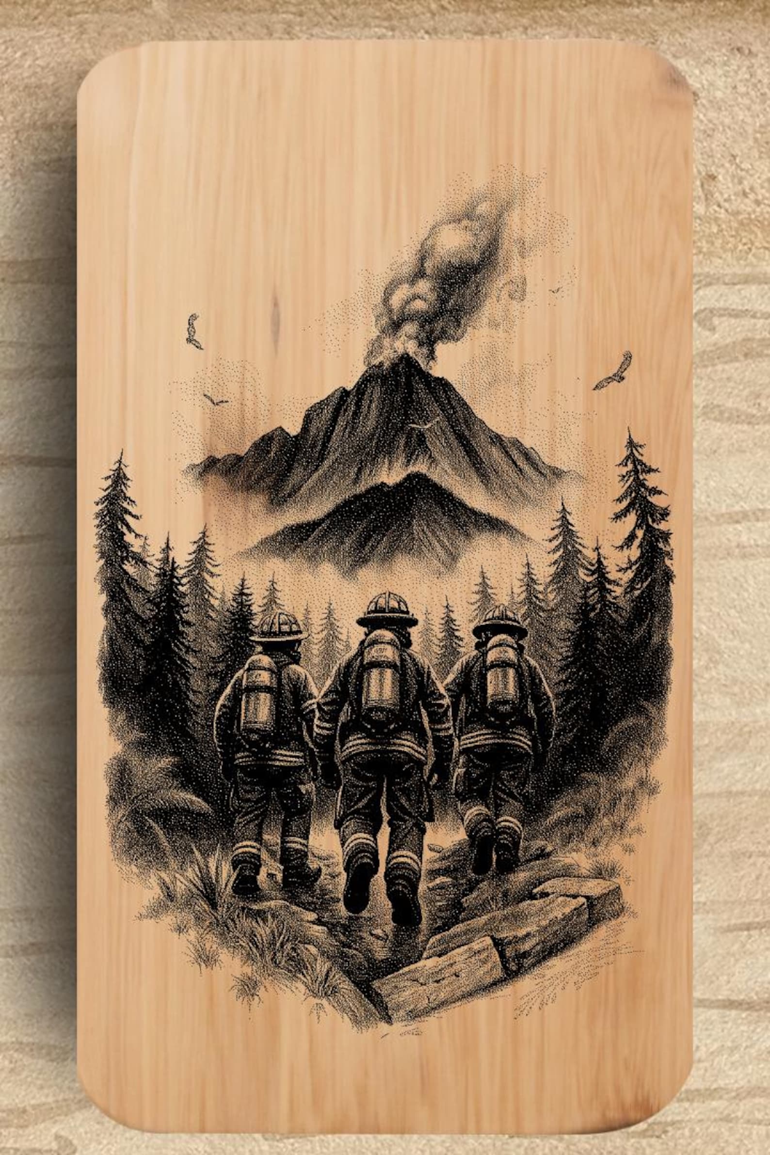 Silver Pack®! Firefighters Wood Laser Engraving Design PNG_SVG_PDF_EPS ...