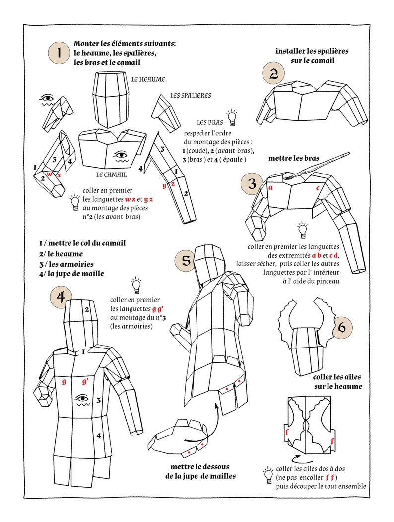 Papercraft Knight 3D Paper Cutting Medieval Knight, Paper Sculpture of ...
