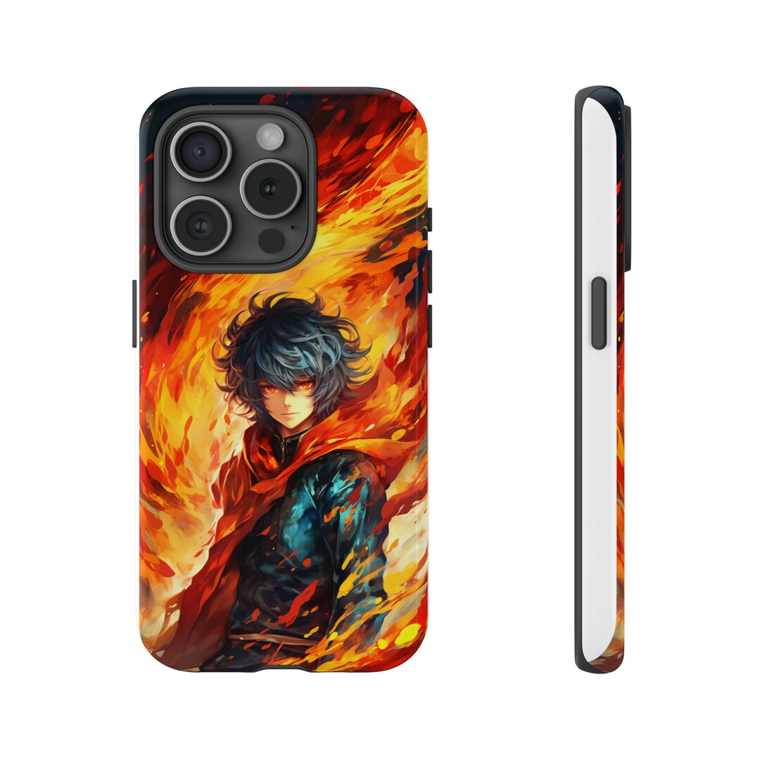 Dynamic Anime Adventure Phone Case Vibrant Character Design Cool and ...