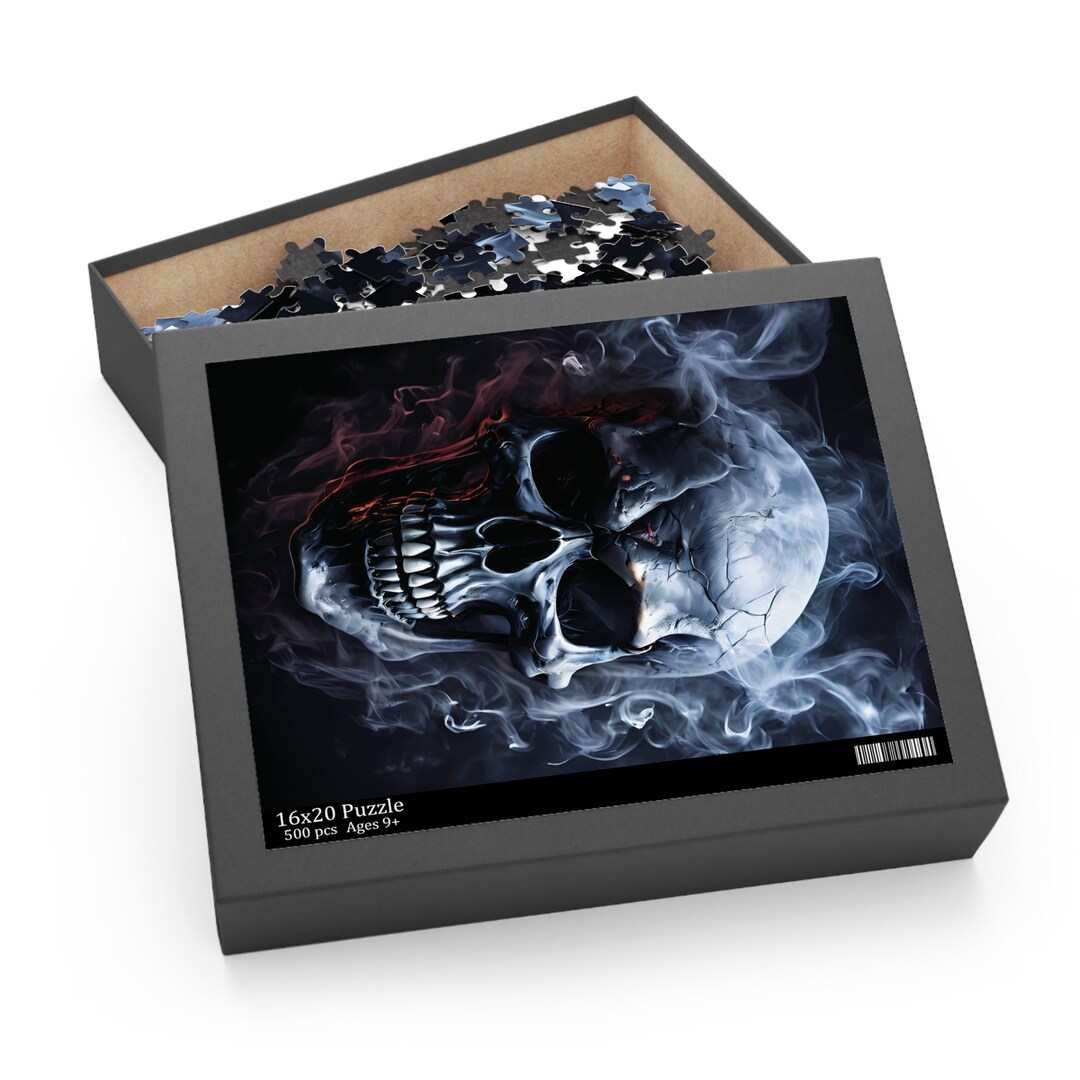 Evil Skull Jigsaw Puzzle: Challenging Adult Puzzle Game - Etsy