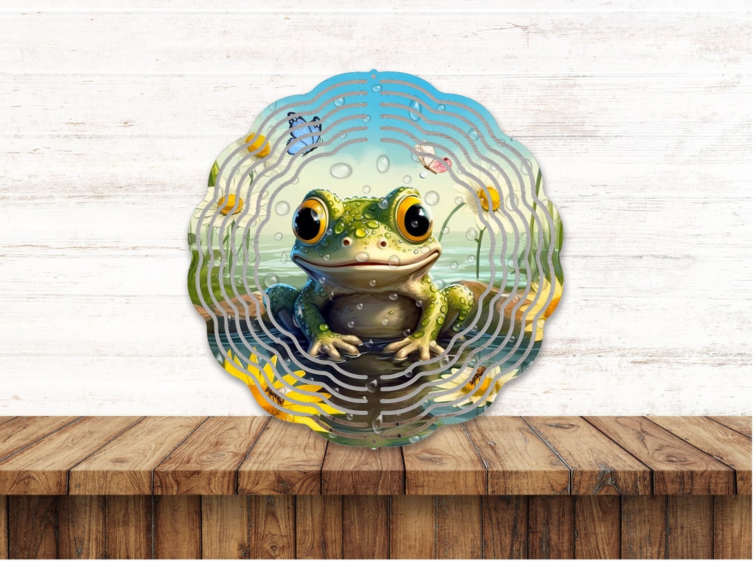10in. Frog Wind Spinner Digital Download - Etsy