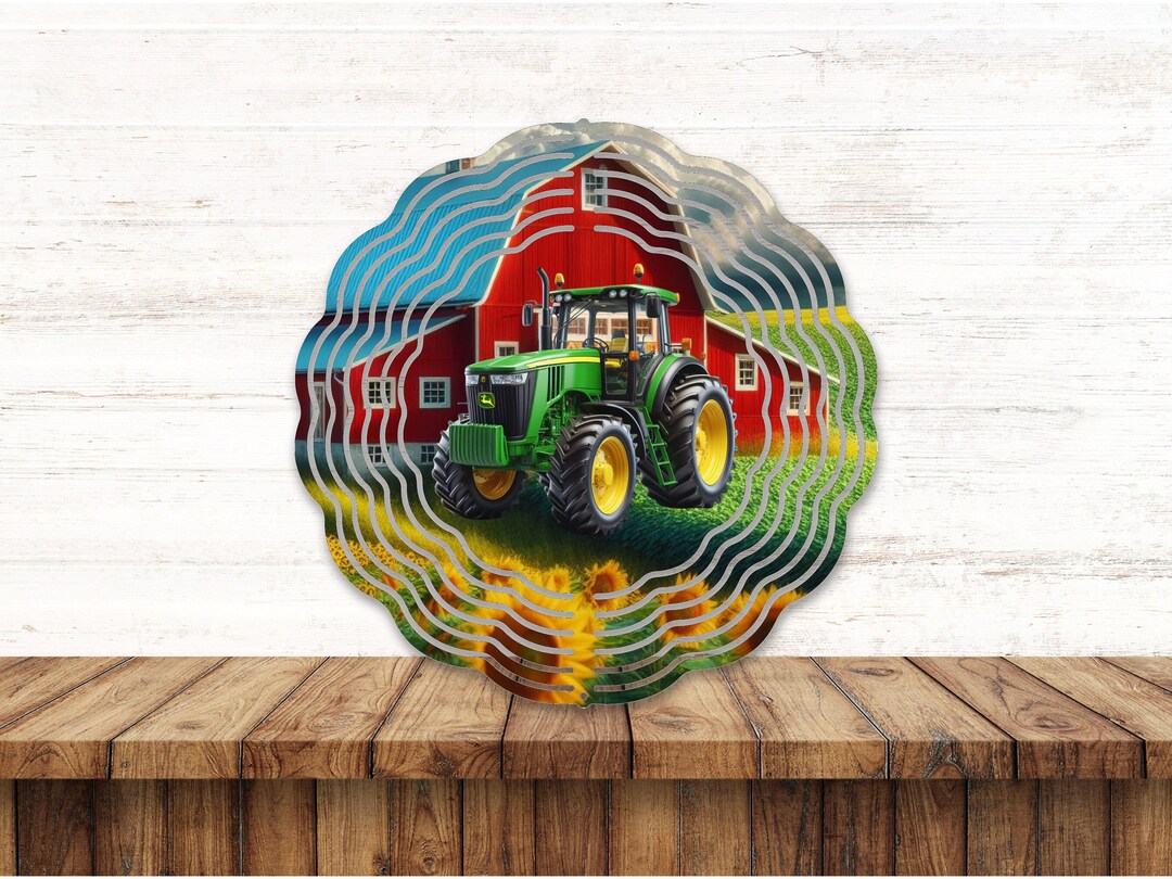 10in. Tractor Barn Wind Spinner Digital Download - Etsy