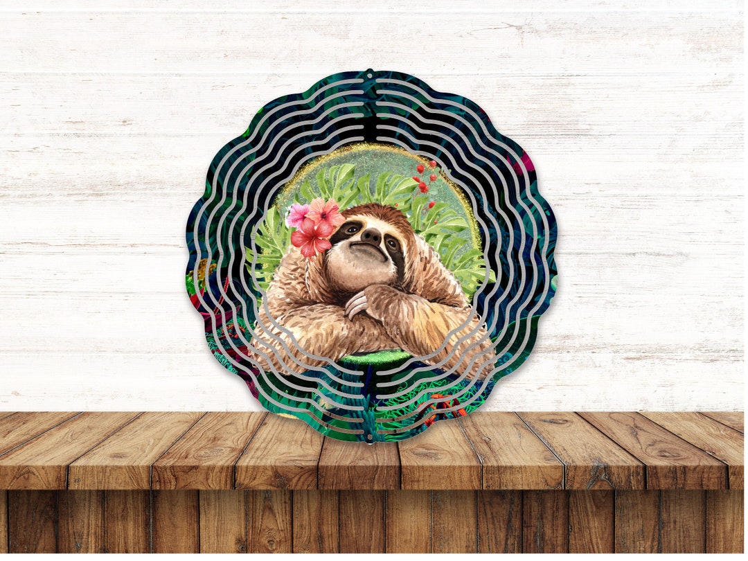 10in.sloth Wind Spinner Digital Download - Etsy