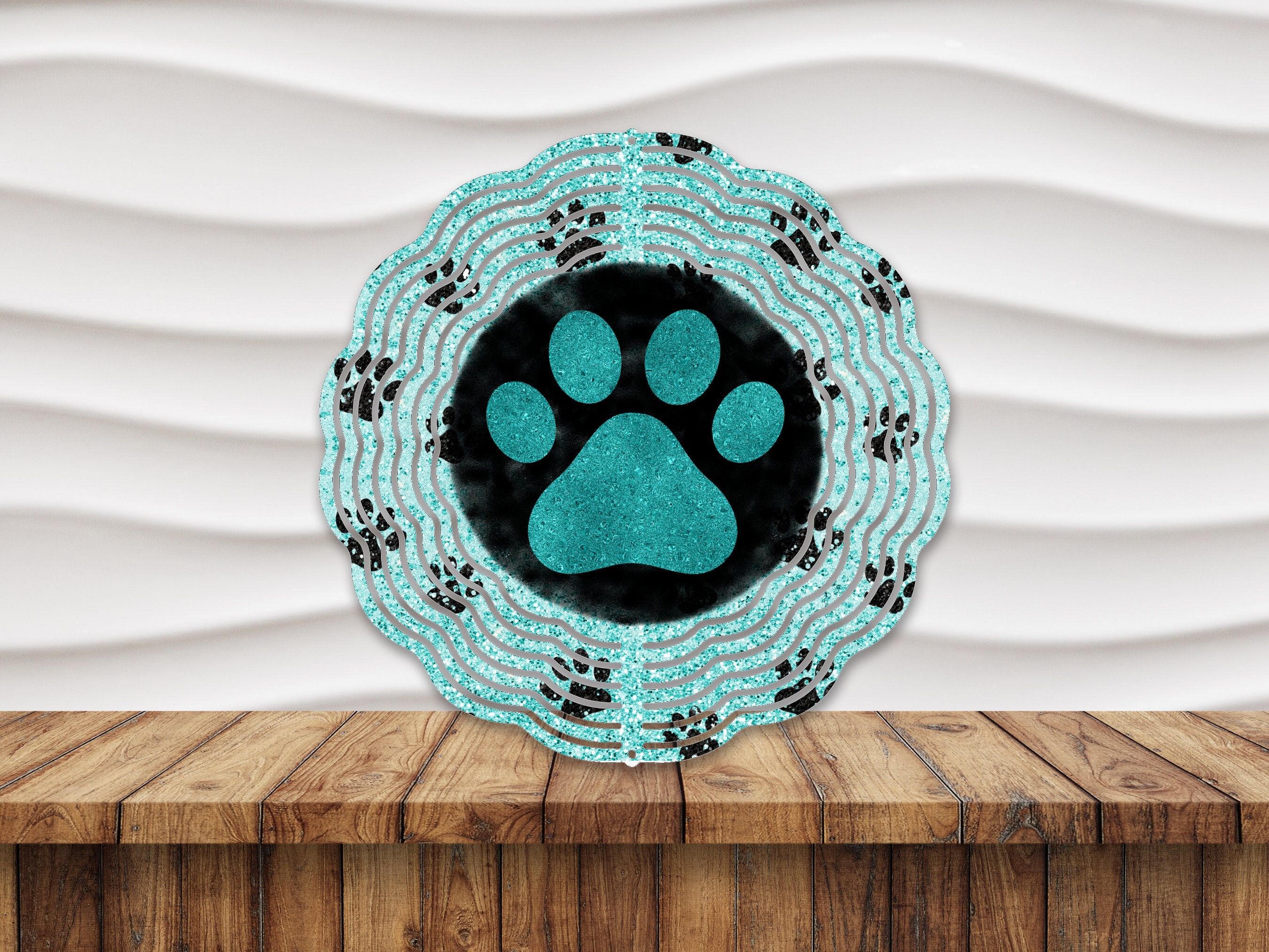 10in. Dog Paw Wind Spinner Digital Download - Etsy